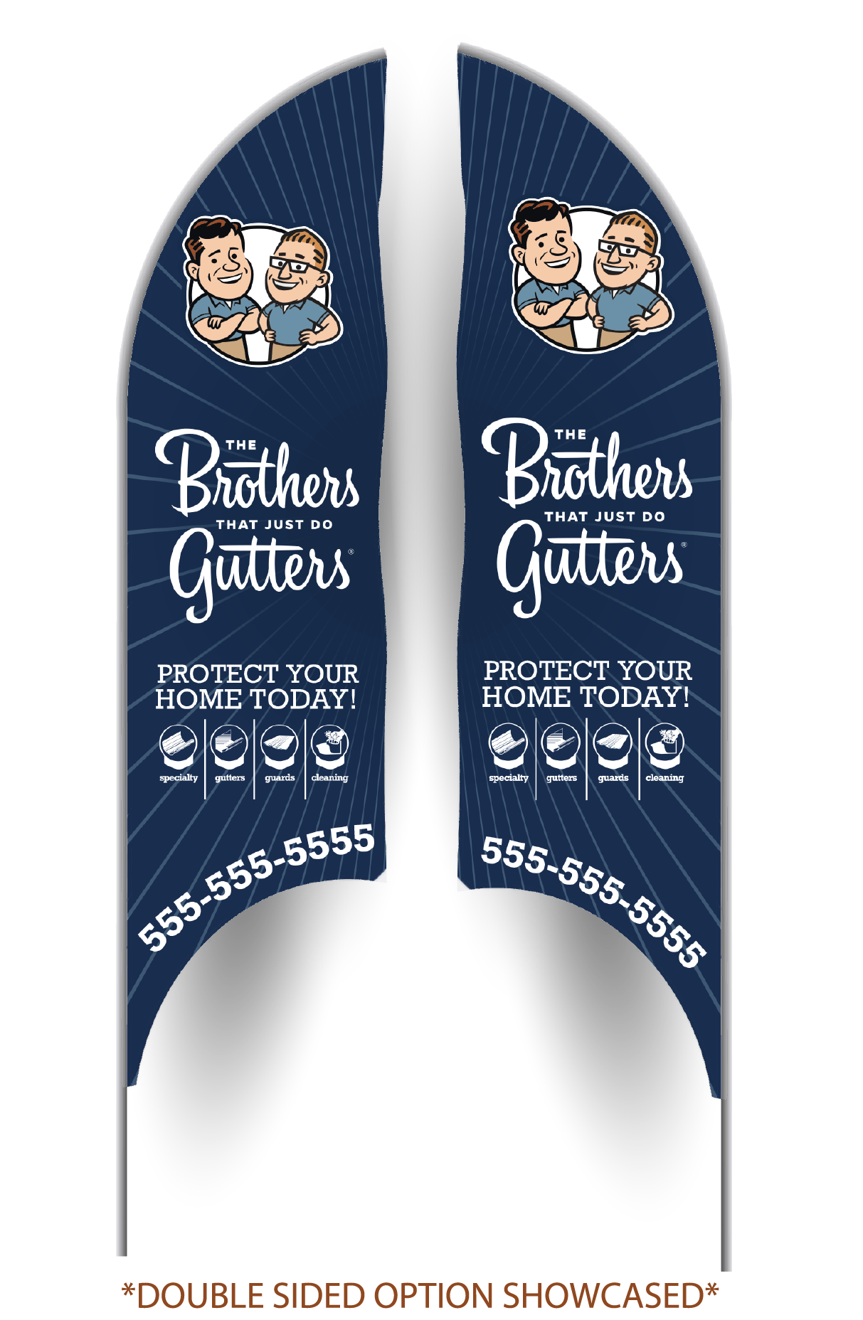 Flags Tall Feather – Brothers Gutters