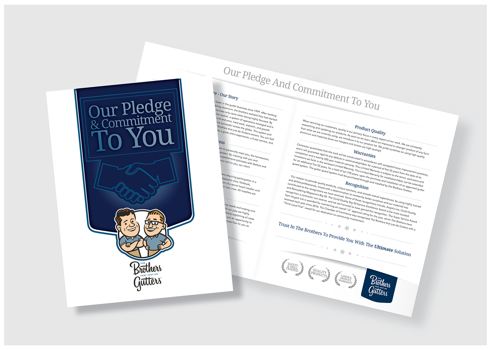 Pledge Folders – Brothers Gutters